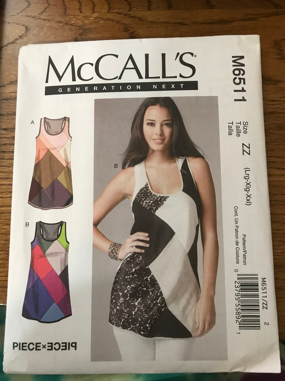 Mccall’s Sewing Pattern M6511 Sewing Pattern, Ladies Racerback Tank Top ...