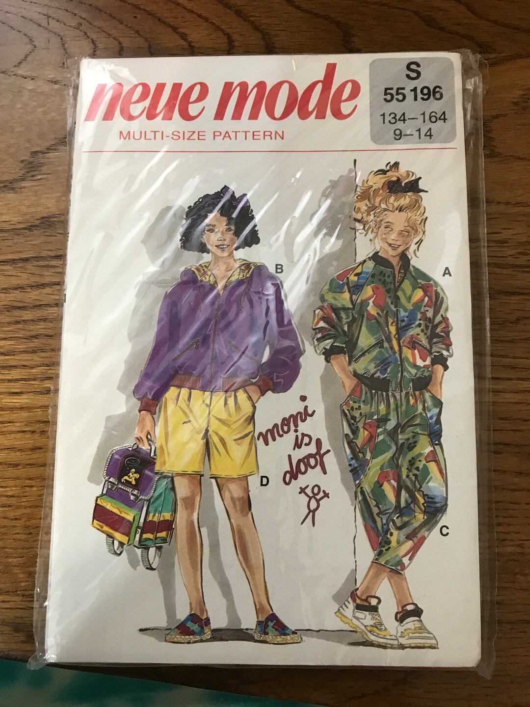 Neue Mode Sewing Pattern S55196, Girls Jogger Jacket, Shorts, Pants ...