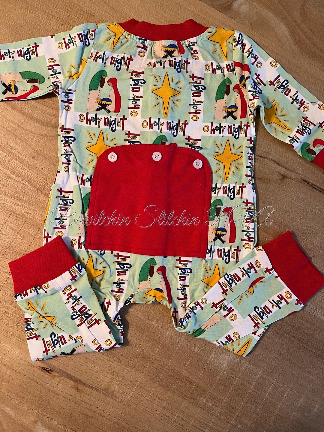 Oh Holy Night Nativity Christmas Child One Piece Jammies, Kids ...