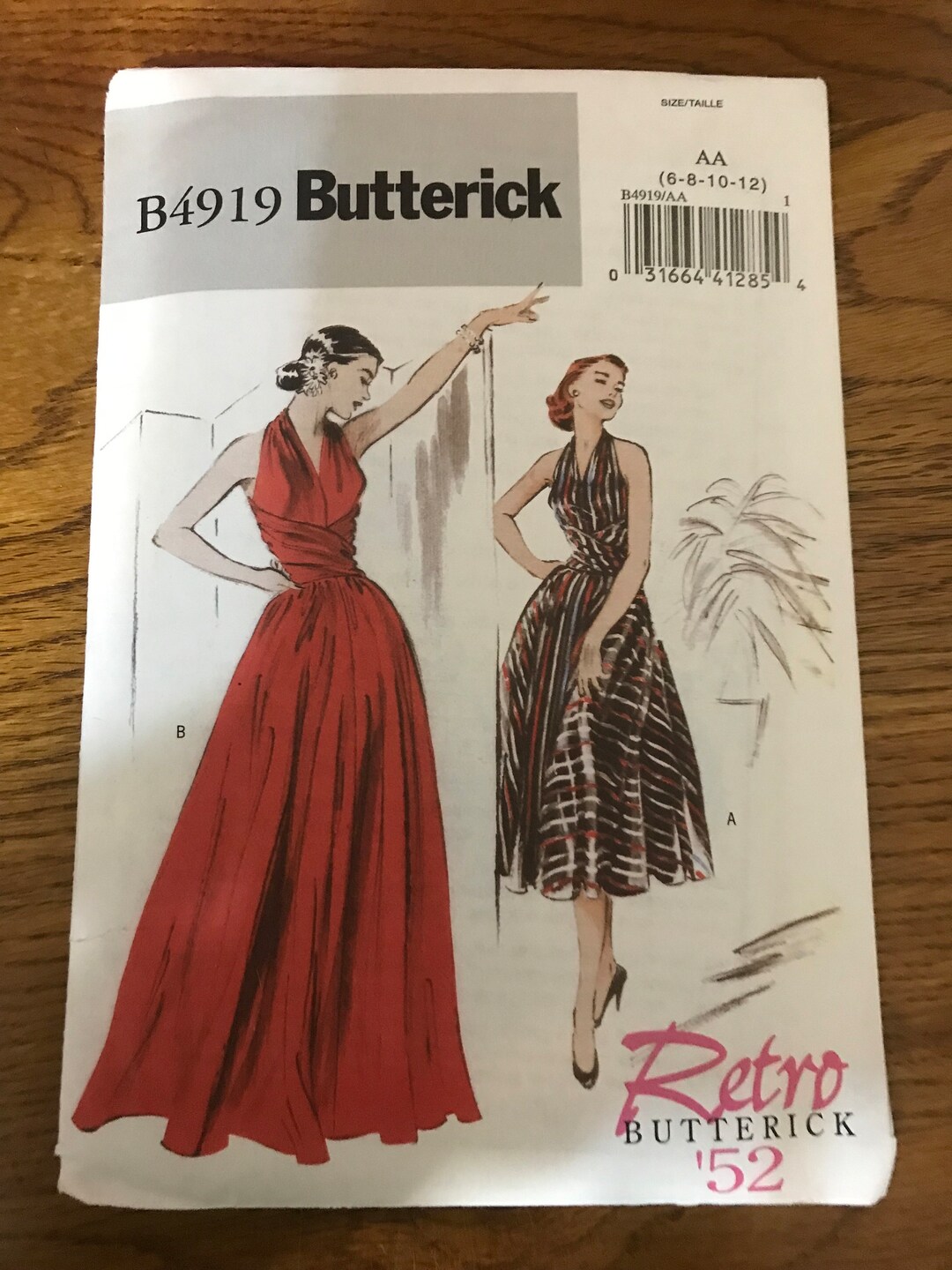 Butterick Sewing Pattern B4919, Retro 52 Ladies Evening and Cocktail ...
