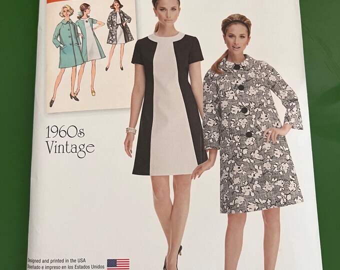 Simplicity 1197 1960’s Vintage Color Blocked A-line Sleeveless Sheath ...