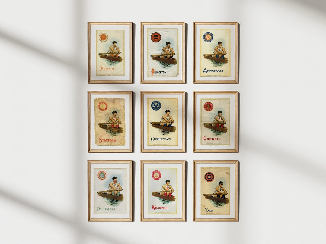 Digital Prints Collection of University Tobacco Silk Illustrations ...
