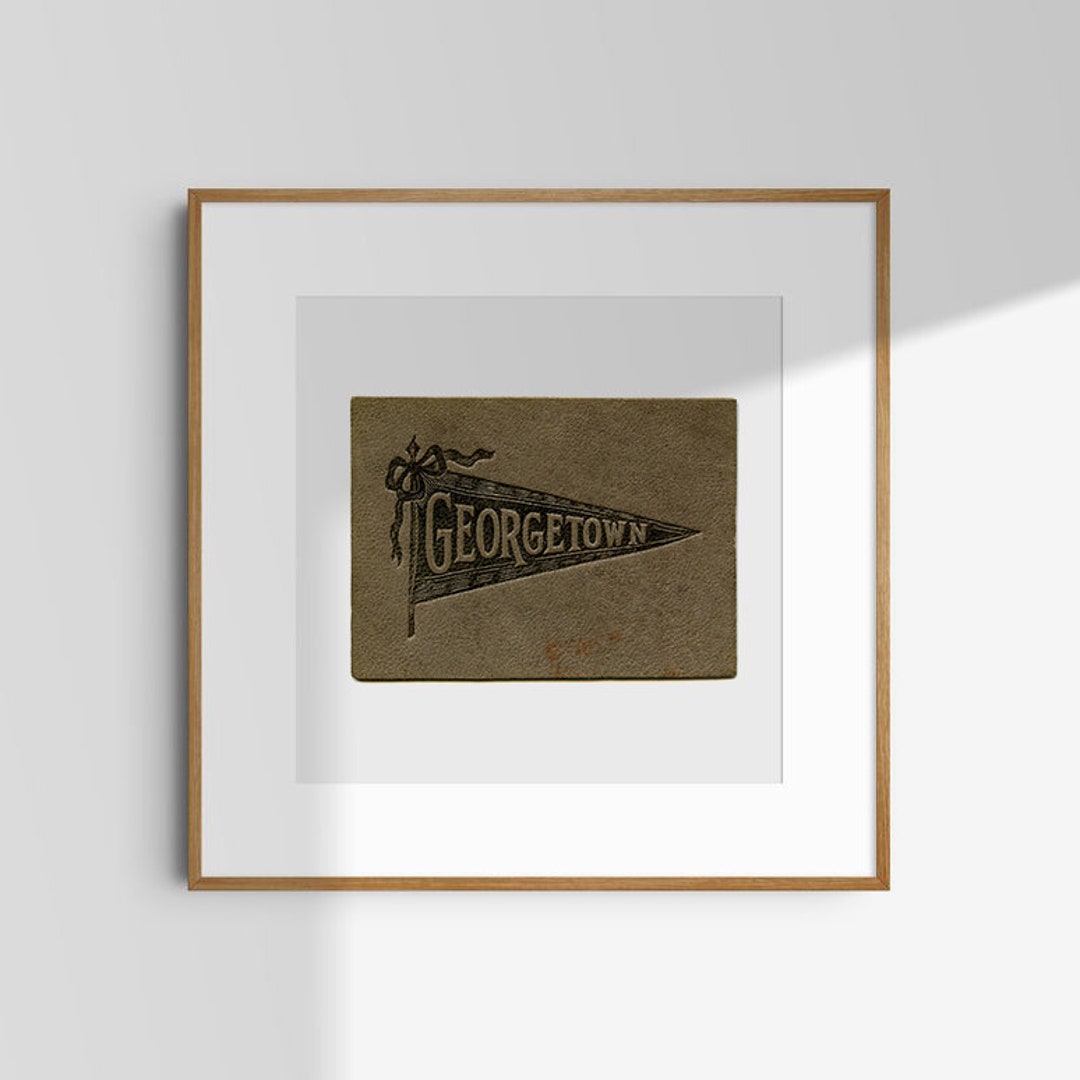 Wall Art Print Georgetown Pennant Leather | Advertising | Crew ...