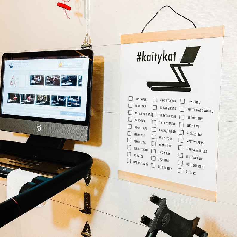 Customized Treadmill Poster Bucket List - Etsy