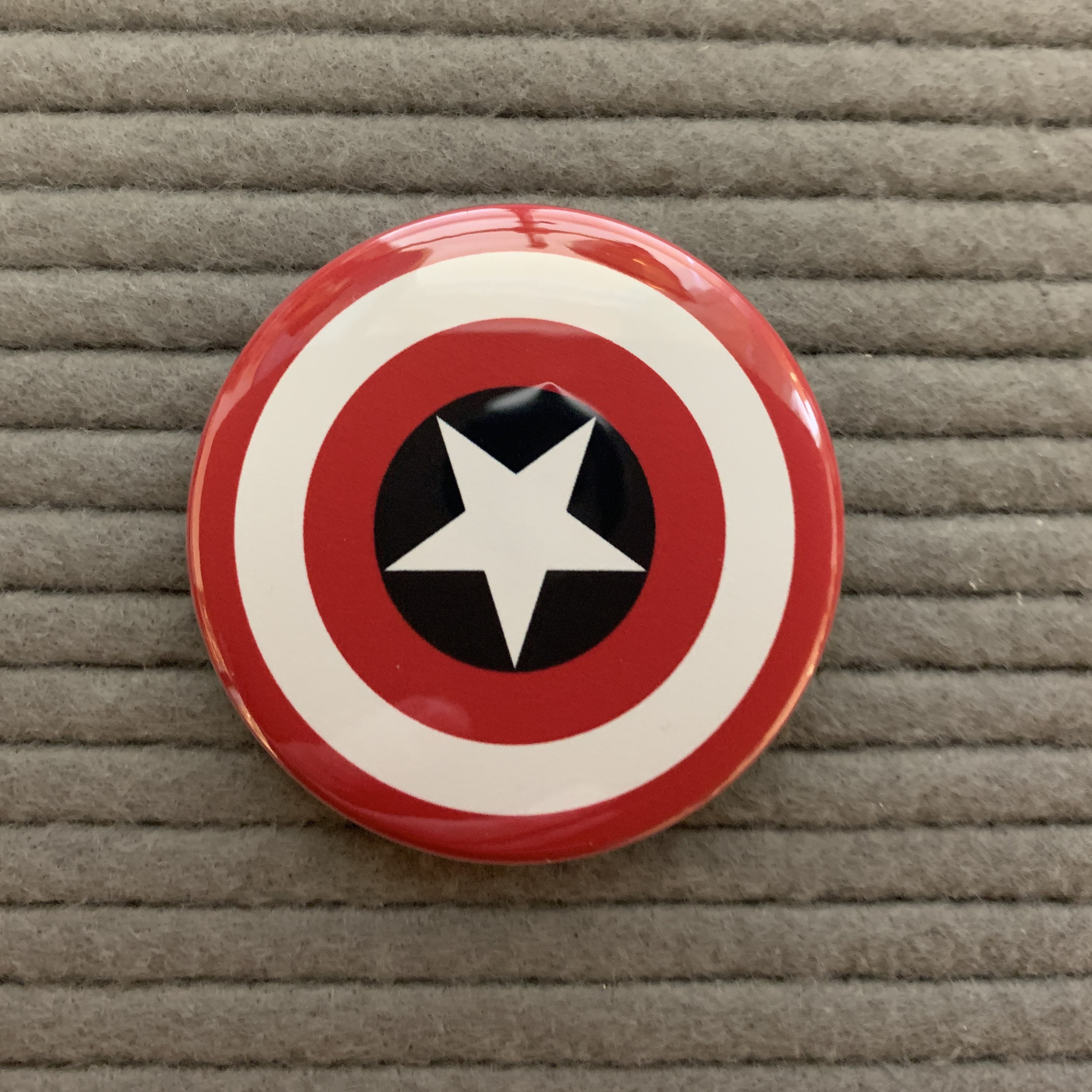 Captain America 2.25 Button Pin Magnet Pocket Mirror - Etsy