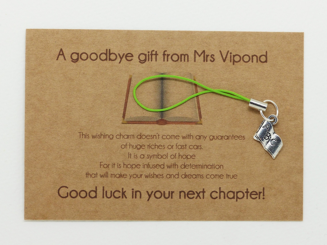 Personalised Gifts From Teacher to Students Pupils. Charm & - Etsy UK