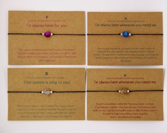 Anxiety Bracelet Gift. Mental Health Tough Times Mindfulness - Etsy UK