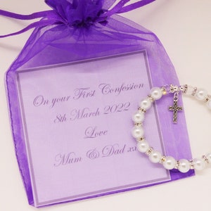 First Confession, First Reconciliation, First Holy Communion Bracelet ...