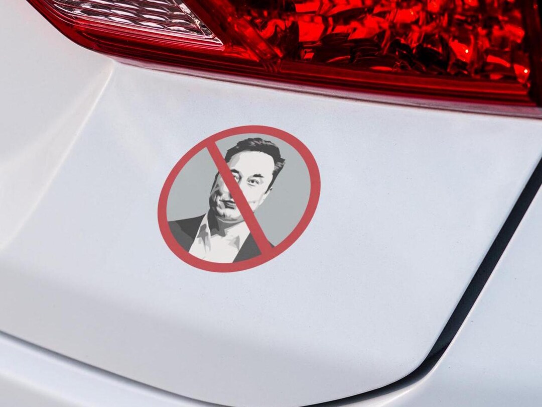 Elon Musk Doge Tesla Cybertruck Large Decal 4.5 Inch Vinyl Laminated ...