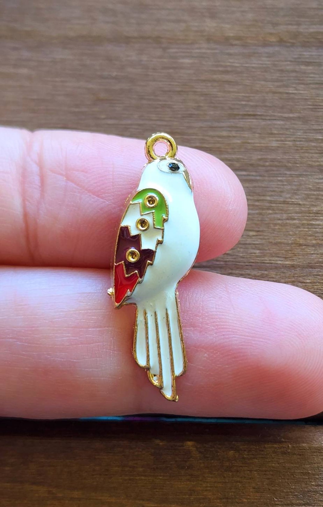 PARROT Charms Tropical Bird Charms Parrot Pendant Charms Bird Pendant ...