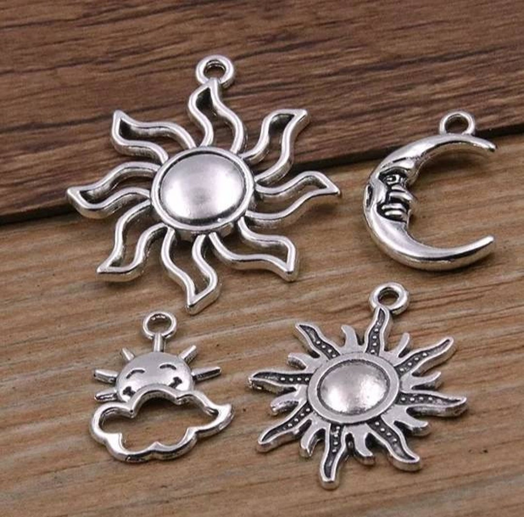 Sun and Moon Charms Moon and Sun Charms Eclipse Charms CELESTIAL CHARMS ...
