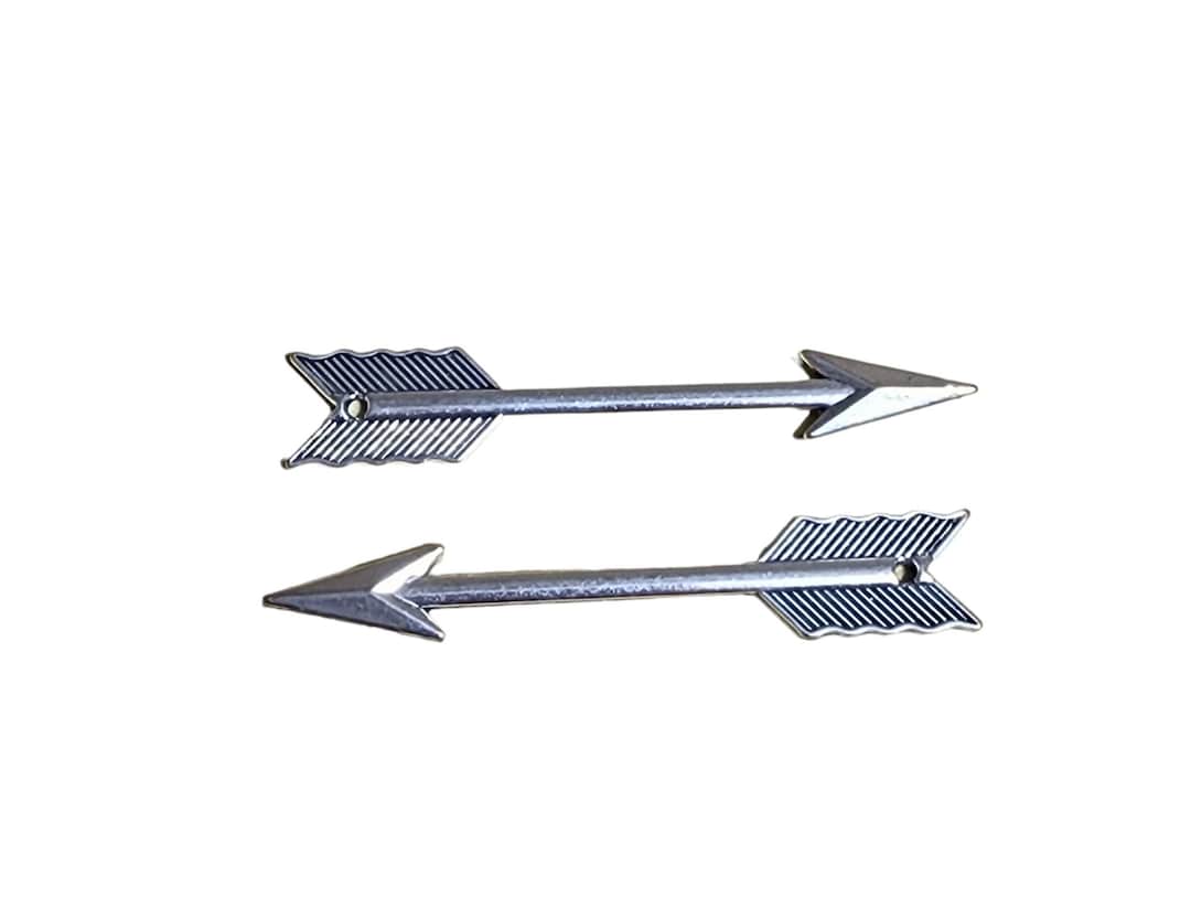 Big ARROW Charm Arrow Pendant LONG Arrow Charms Bold Charm Indian Charm ...