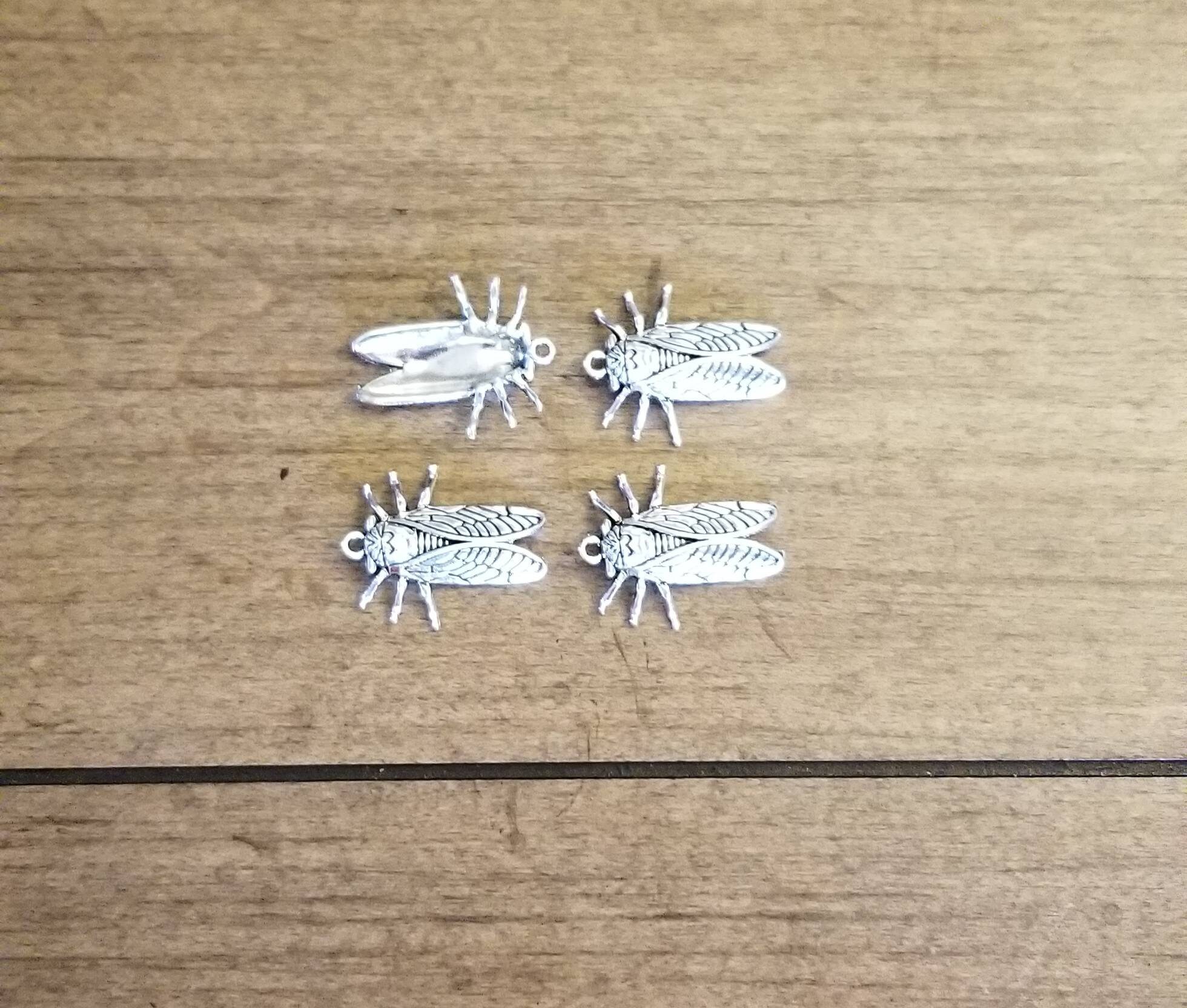 Lot of 2 Large Cicada Charms Insect Charms Bug Charms - Etsy