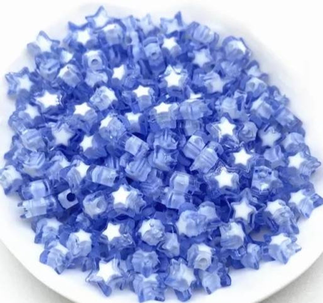 Star Beads 9MM Star Shaped Beads Celestial Beads Galaxy Beads - Etsy