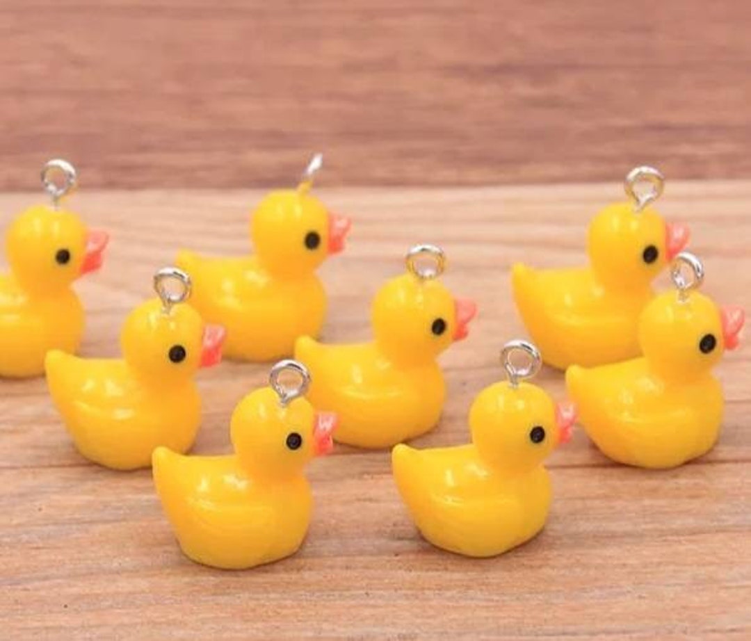 Lot of 2 Duck Charms Bird Charms Silver Charms for Necklace Bracelet ...