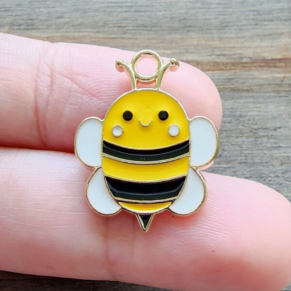 Honey Bee Charms - Etsy