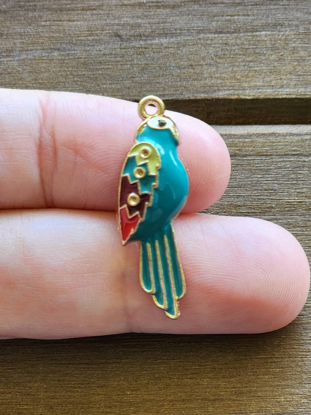 PARROT Charms Tropical Bird Charms Parrot Pendant Charms Bird Pendant ...