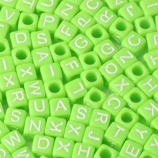Lime Green Letters - Etsy