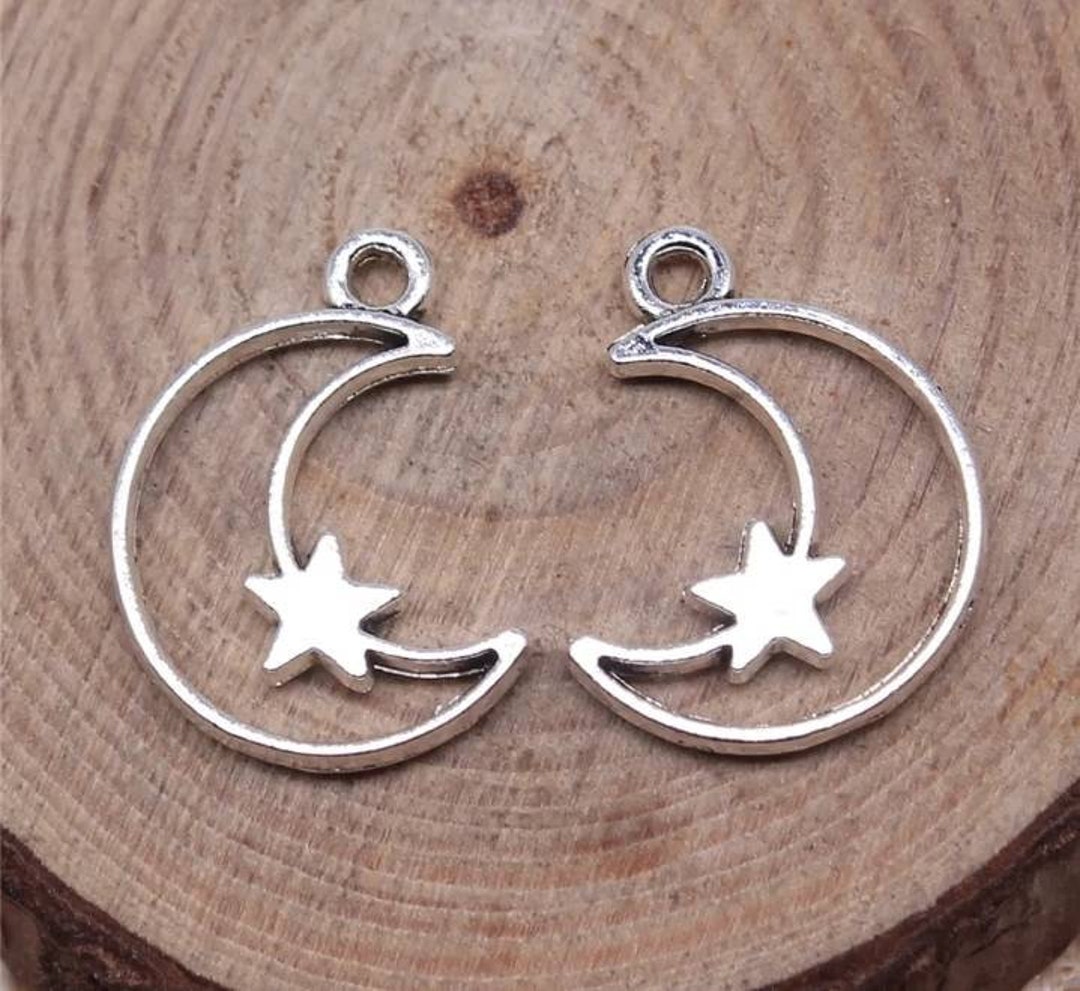 Moon and Star Charms Star and Moon Charms Moon Charms Star Charm ...