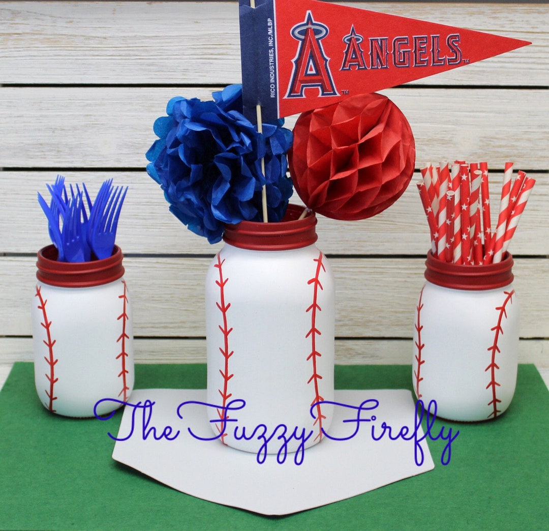 Baseball Sports Team Centerpiece Jar Set,sports Theme Party Decor ...