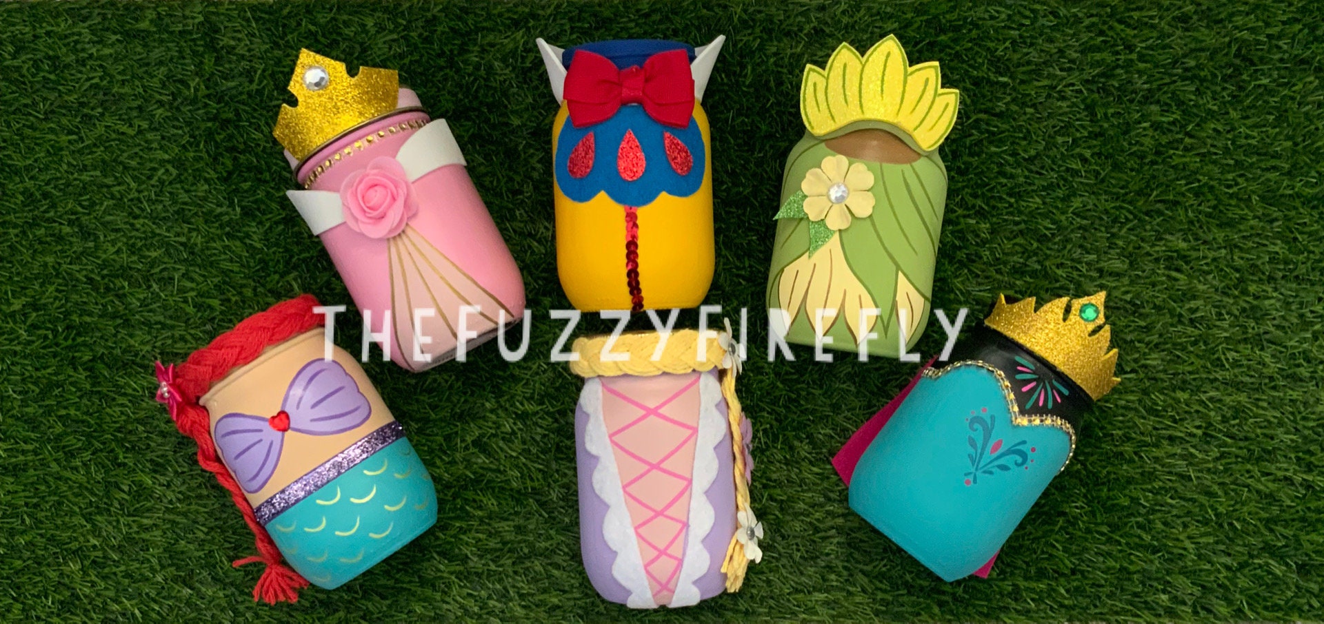 Princess Mason Jar Centerpiece,princess Centerpiece,snow White Party ...