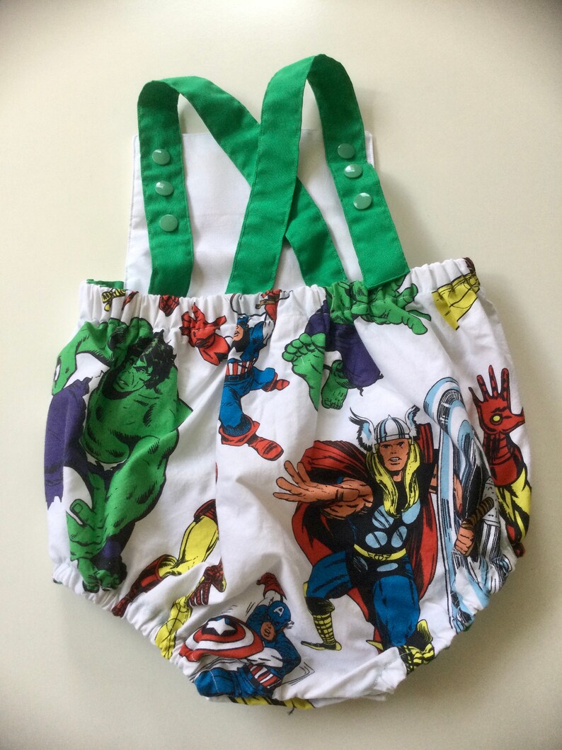 Baby Boy Marvel Super Heroes Bubble Romper Birthday Celebrations, Gift ...