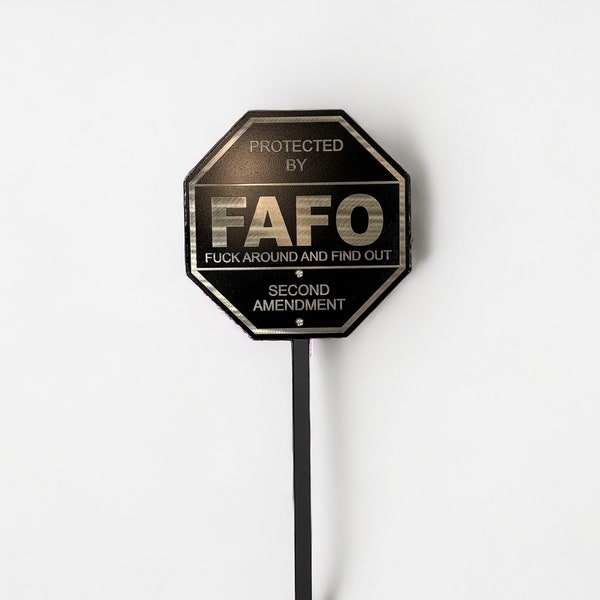 Fafo Yard Sign - Etsy
