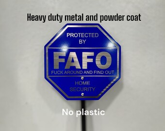 FAFO Home Security Sign - Etsy