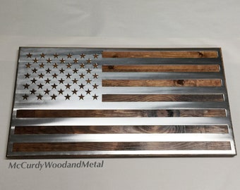 Metal american flag | Etsy