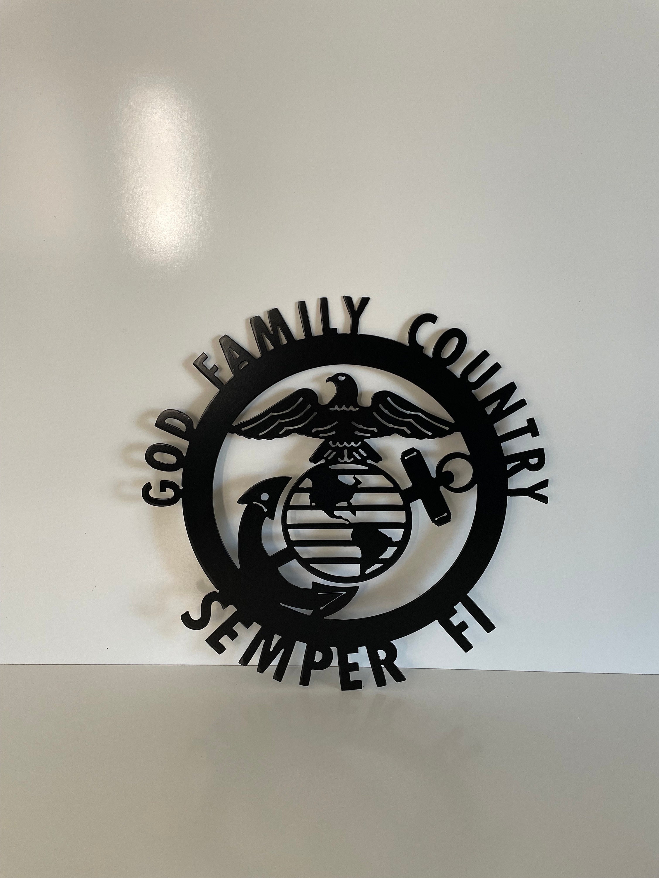 Custom USMC Sign US Marine Corps Metal Sign Semper Fi Wall Art - Etsy