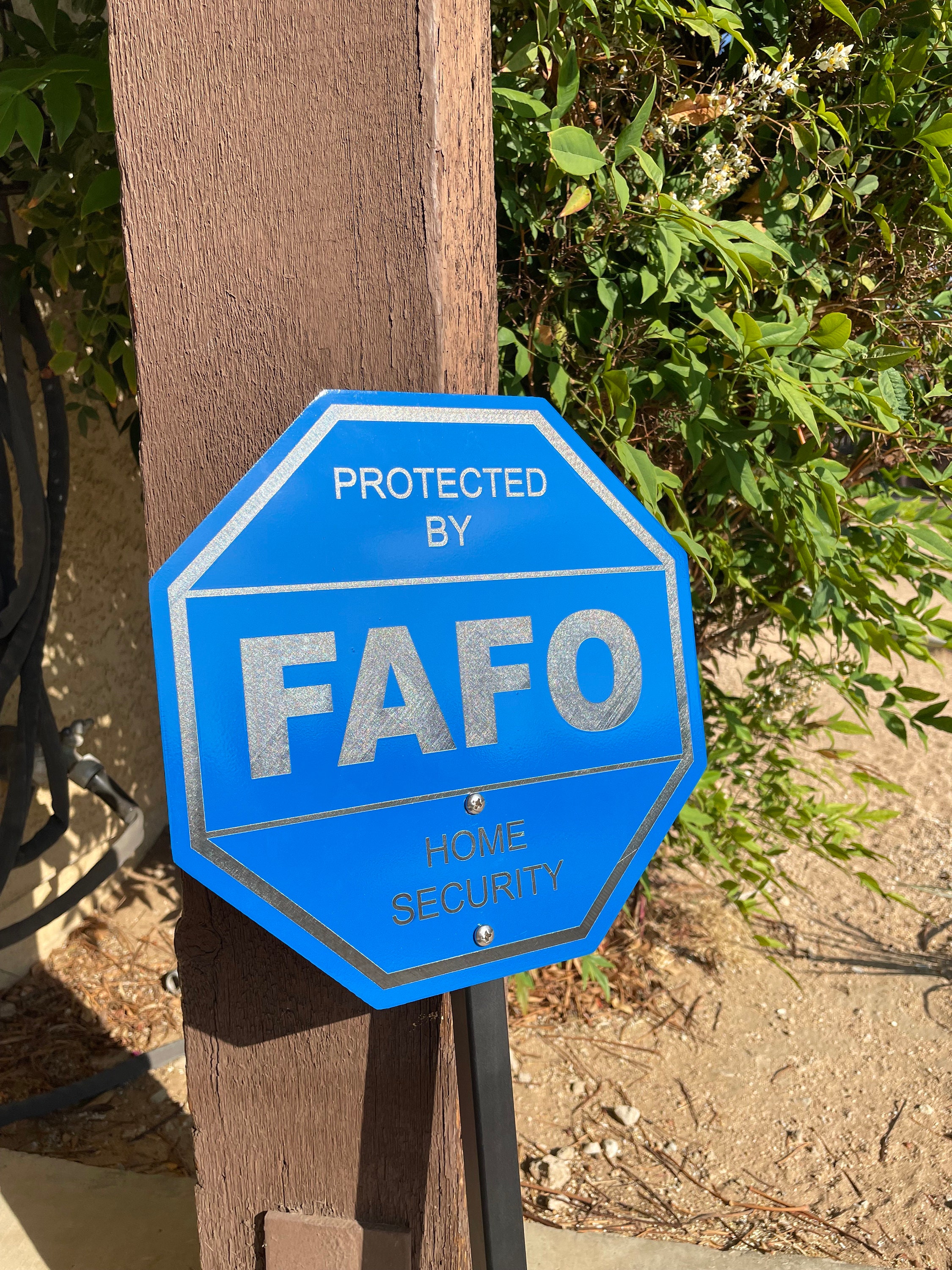 FAFO Home Security Sign Yard Sign - Etsy