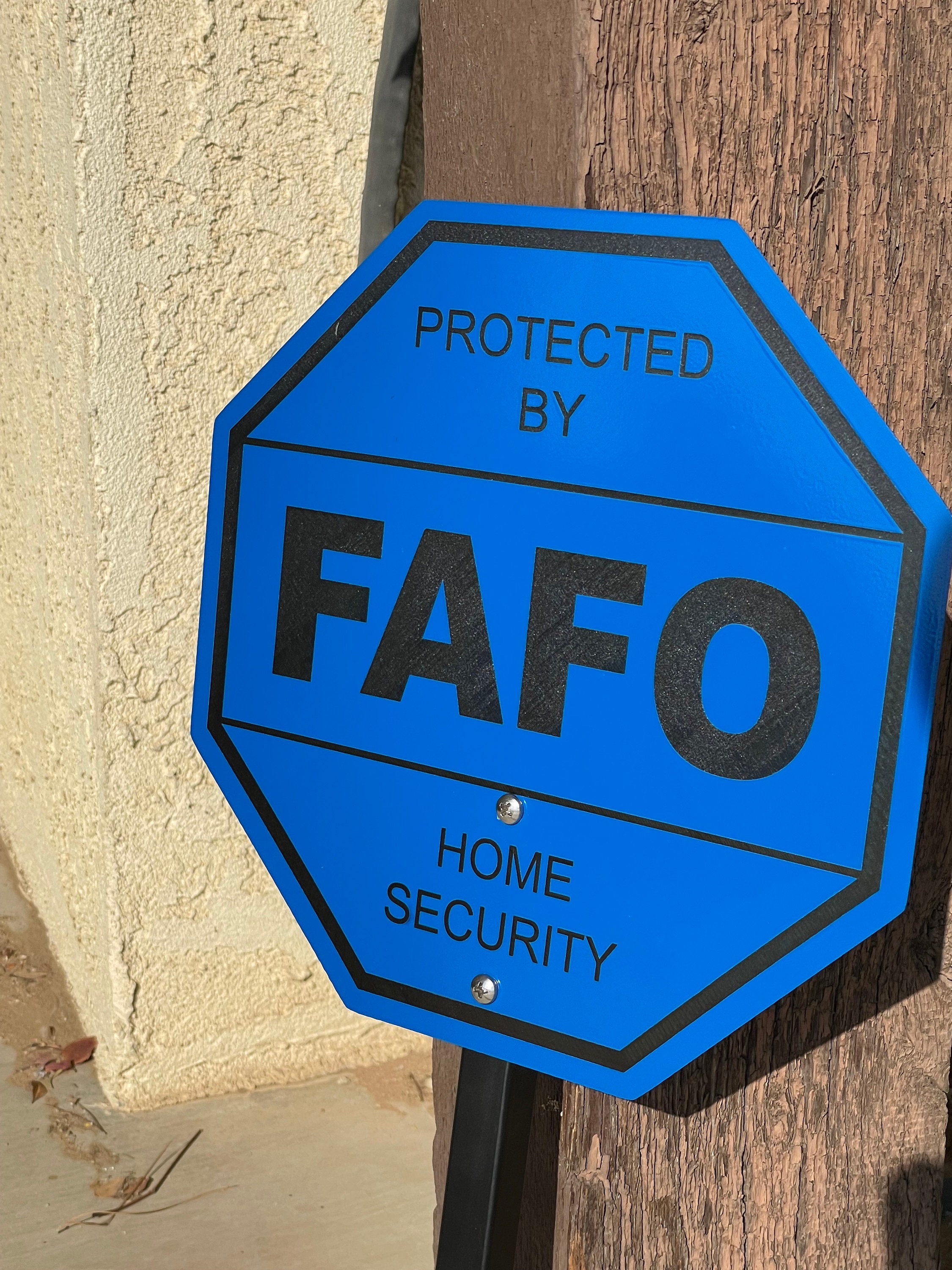 FAFO Home Security Sign Yard Sign - Etsy