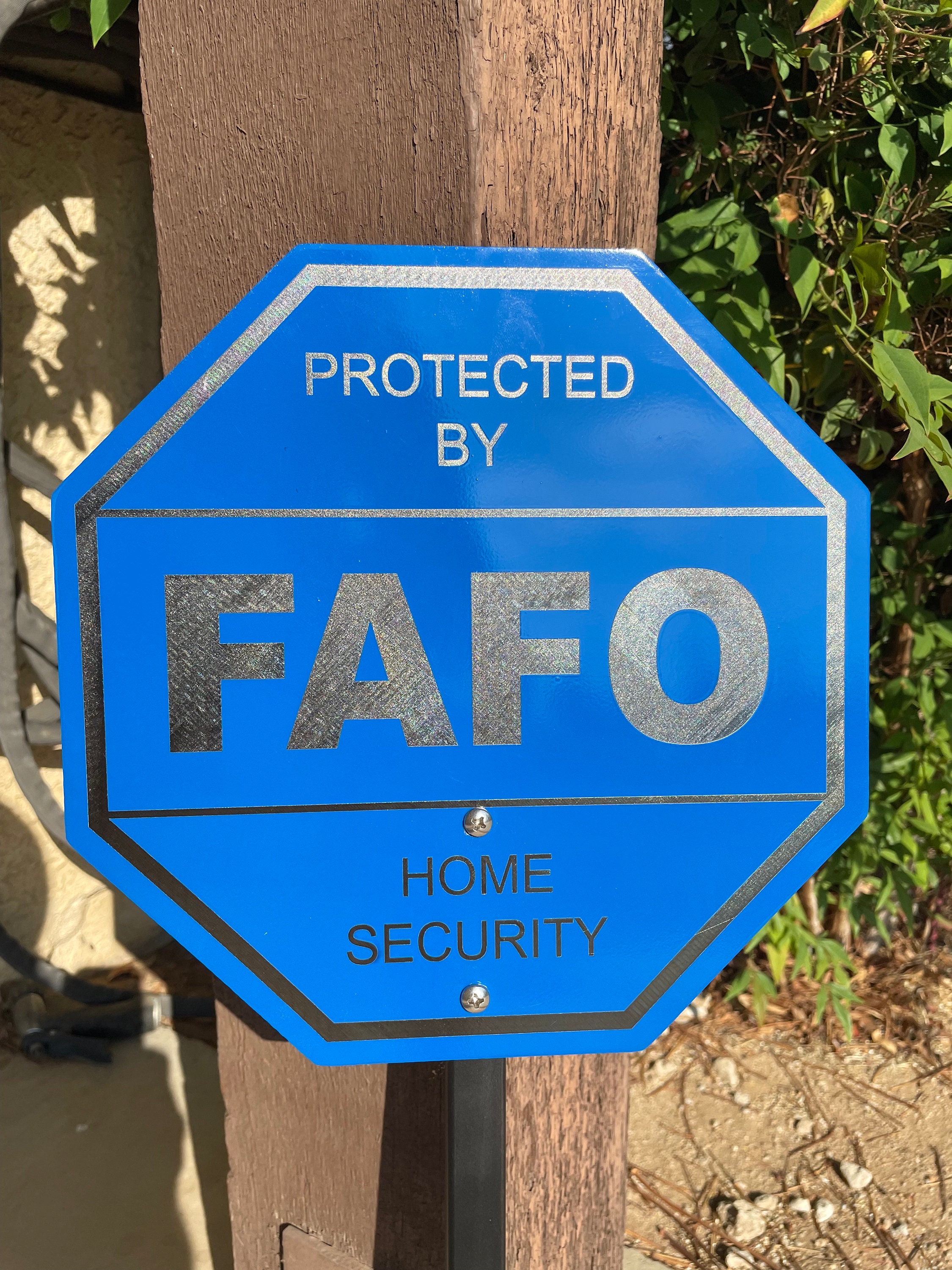 FAFO Home Security Sign Yard Sign - Etsy