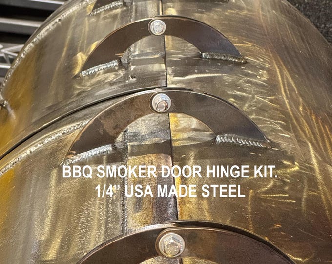 Custom Made Cow Smoker Hinges - U.S.A Made Smoker Hinge - BBQ Smoker ...