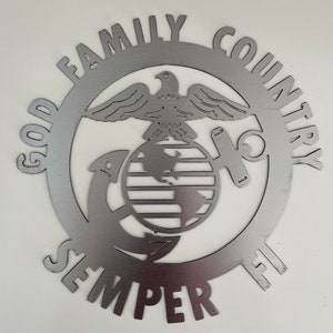 Custom USMC Sign US Marine Corps Metal Sign Semper Fi Wall Art - Etsy