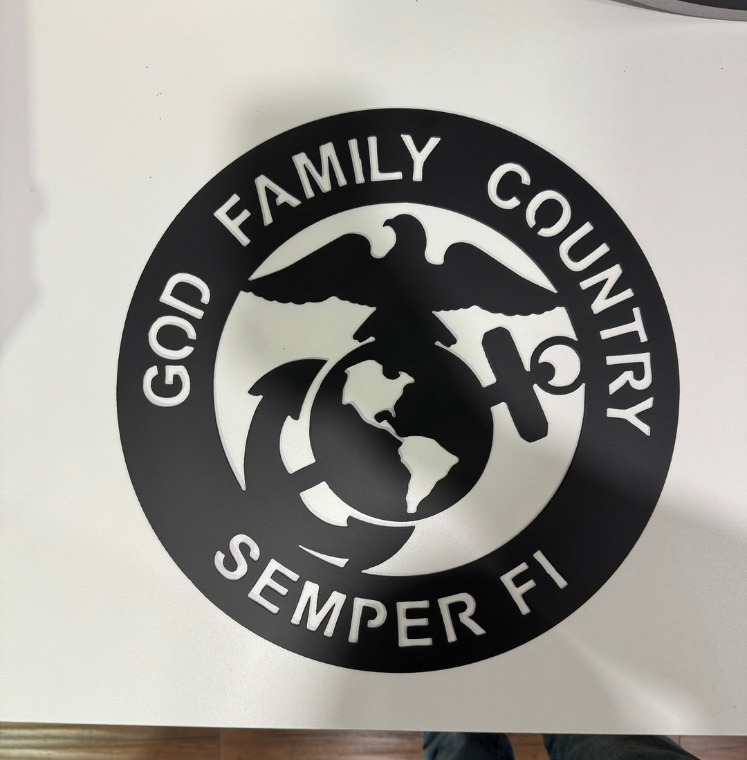 Custom USMC Sign US Marine Corps Metal Sign Semper Fi Wall Art - Etsy