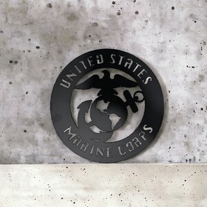 USMC Metal Wall Sign - Custom Marine Corps Sign - Semper Fi ...