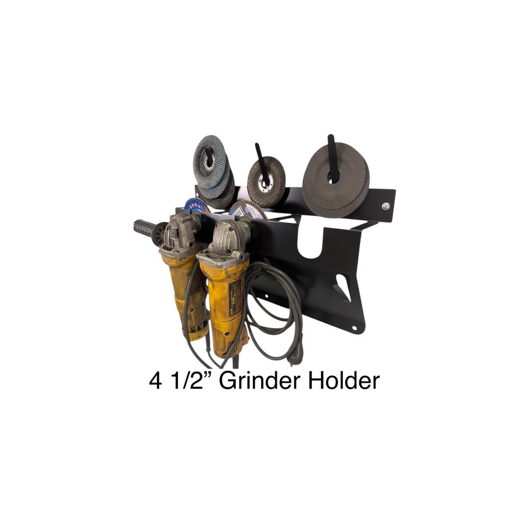 4.5 Inch Angle Grinder Tool Holder - Shop Organization - Grinding Tool ...