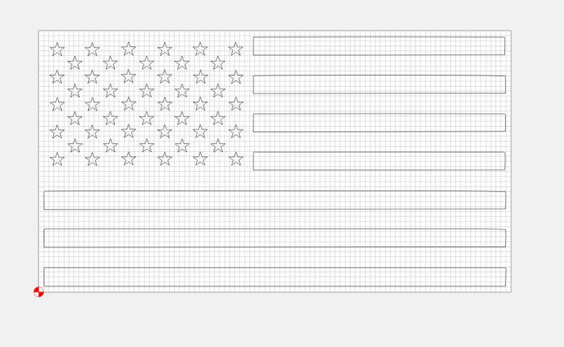 American Flag Template SVG Cd2 PNG Files for CNC Router and - Etsy