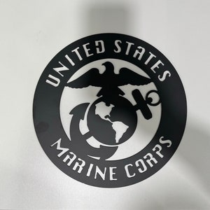 USMC Metal Wall Sign - Custom Marine Corps Sign - Semper Fi ...
