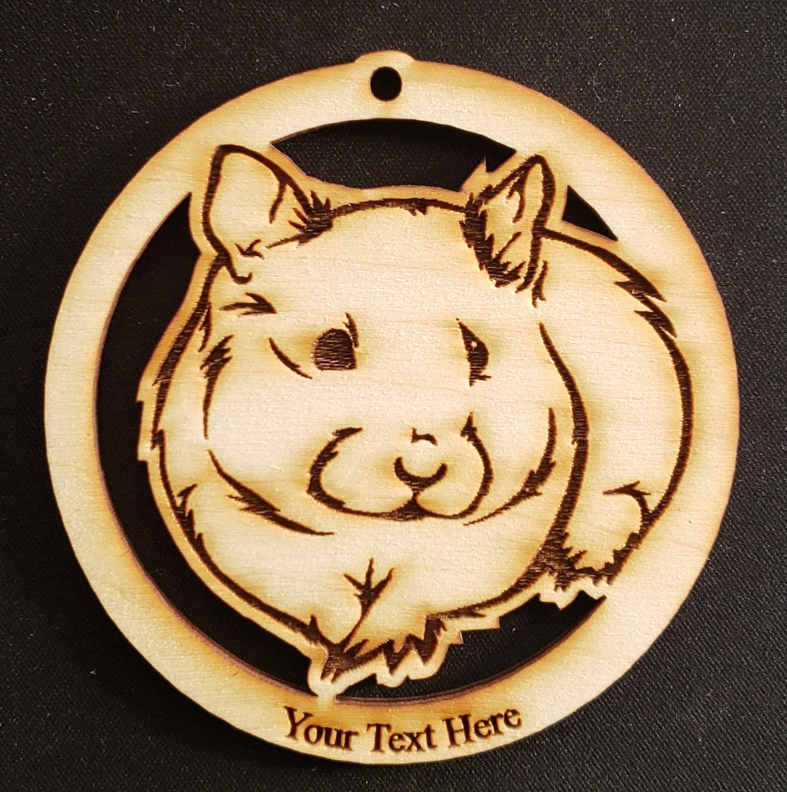 Hamster Ornament Wood Personalized FREE | Etsy