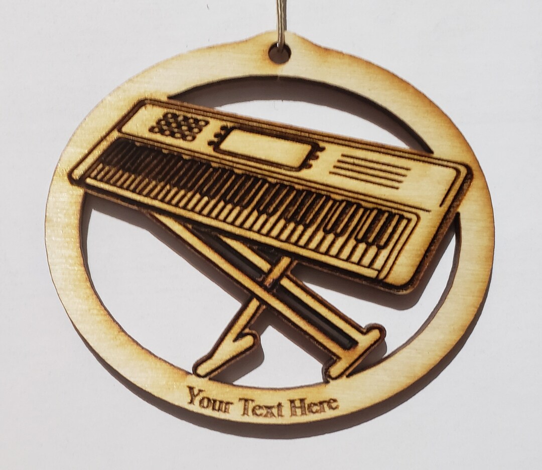 Electric Keyboard Ornament~ Personalized FREE - Etsy