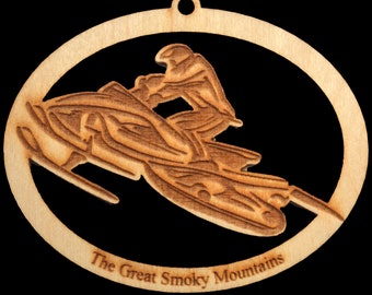 Personalized Snowmobile Christmas Ornament - Etsy