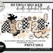 Checker Alphabet Bundle Doodle PNG Black Tan| Caramel Checker Retro ...