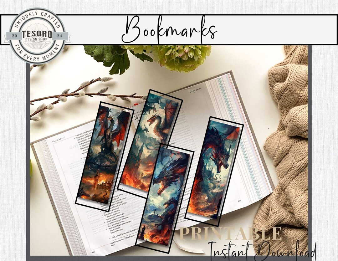 Romantasy Bookmark Printable | Custom Bookmarks Fantasy | Gothic ...