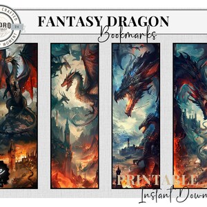 Romantasy Bookmark Printable | Custom Bookmarks Fantasy | Gothic ...