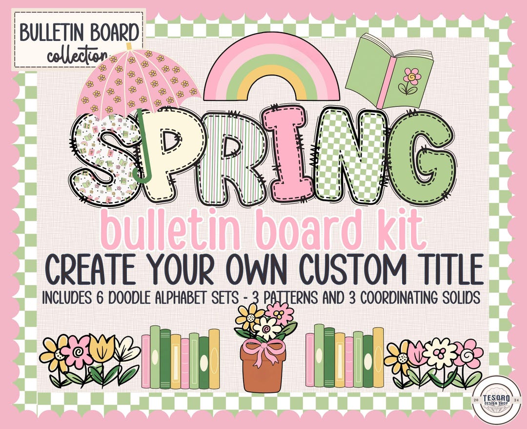 Spring Bulletin Board |rain Flowers Classroom Display |umbrella Flower ...