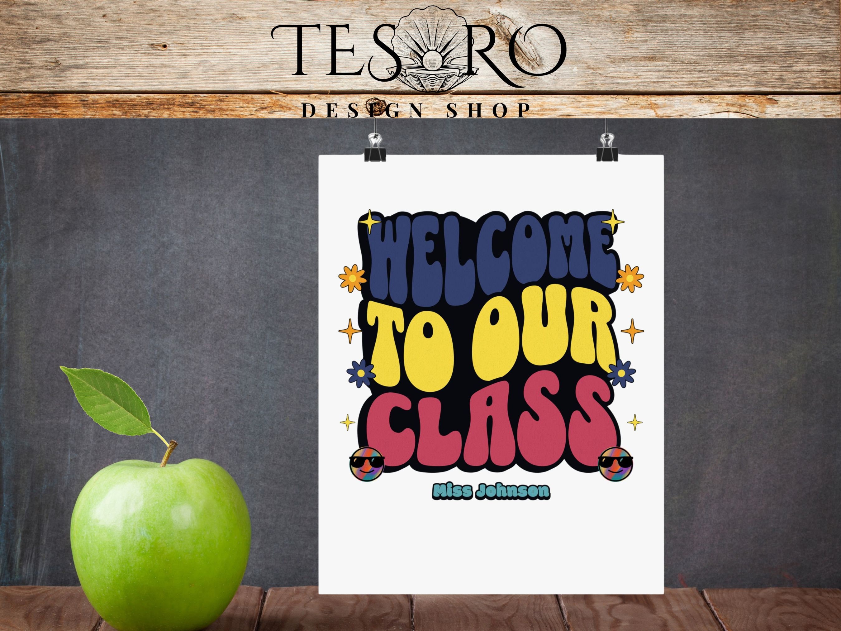 Welcome to Our Class Sign Personalized Teacher Sign Classroom Posters ...