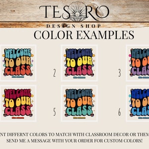 Welcome to Our Class Sign Personalized Teacher Sign Classroom Posters ...