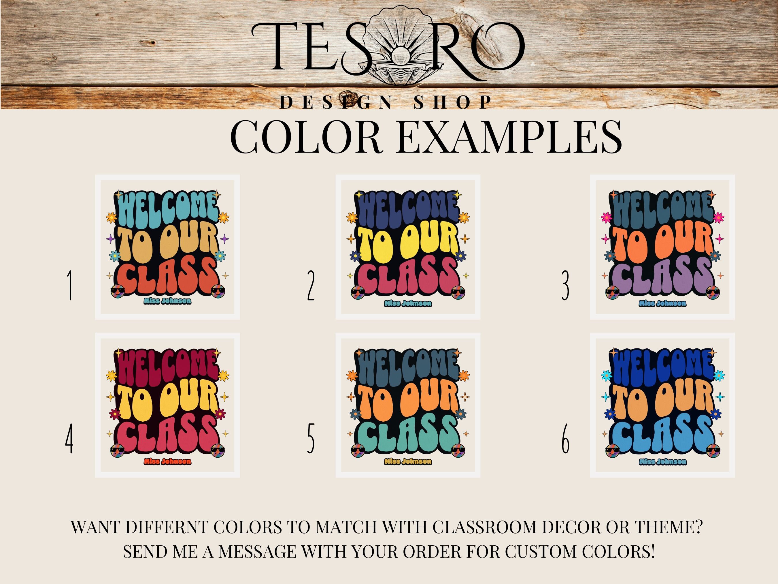 Welcome to Our Class Sign Personalized Teacher Sign Classroom Posters ...